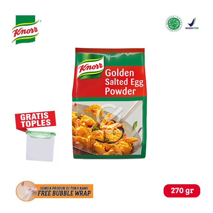 Knorr Golden Salted Egg Powder/Salted Egg Sauce Powder (270Gr) | Shopee ...