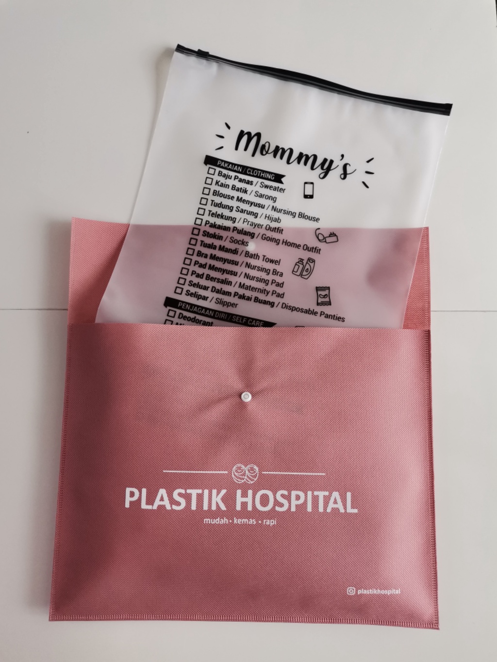 Bag Plastik Hospital Ibu Bersalin Zip Lock Plastic Bag With Checklist ...