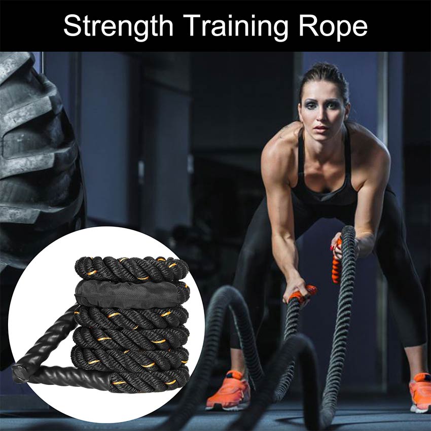 25MM * 2.8M Battle Rope Heavy Weighted Jump Rope Fitness Training Rope ...