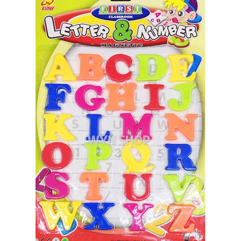 Magnetic LETTERS and NUMBERS small and big size mo | Shopee Philippines
