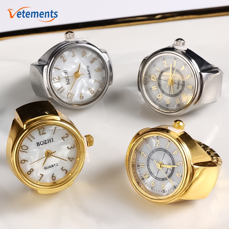 Girls Vintage Punk Finger Ring Watch/ Women Mini Strap Alloy Watches ...