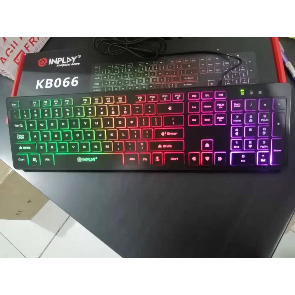 Keyboards☄hot！INPLAY KB066 USB Smooth Touch keyboard 104 key black ...