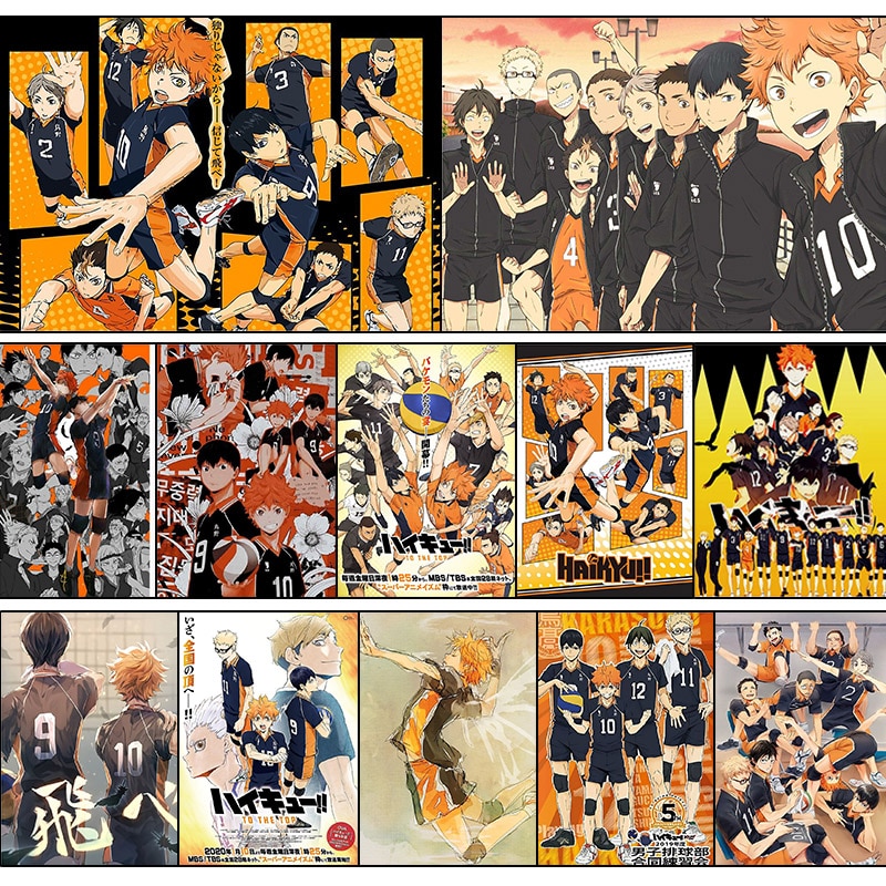 Anime Haikyuu Poster Decor wall poster Haikyuu Anime High School ...