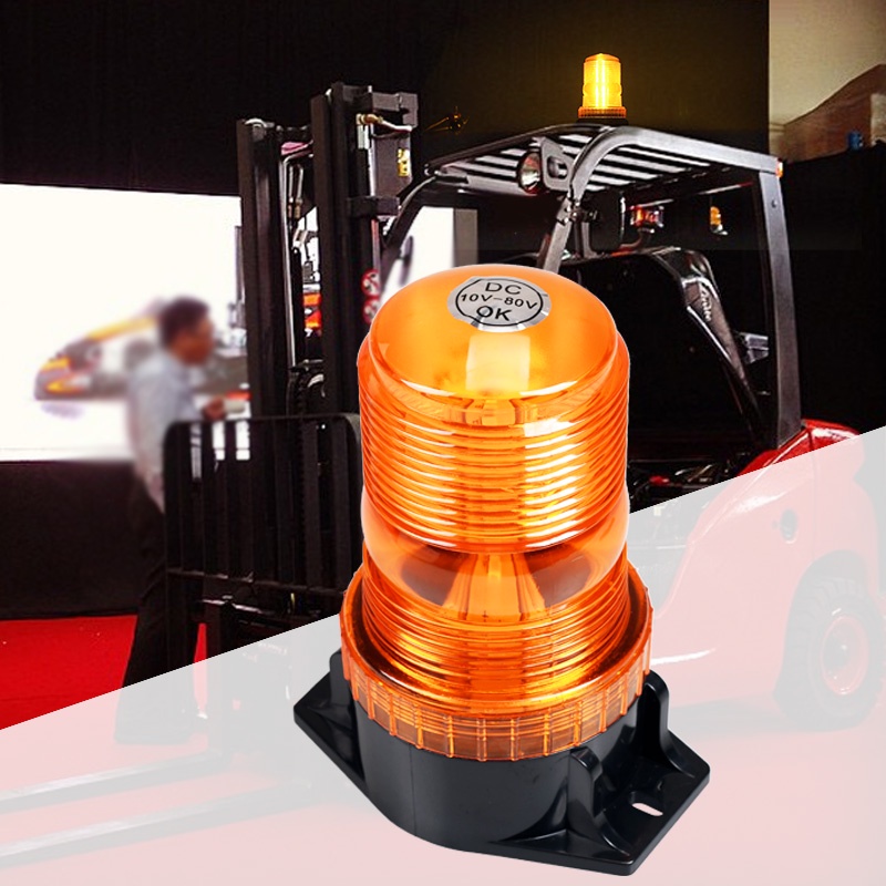 12-24V Led Emergency Strobe Flash Lamp Rotary Alarm Amber Blue Red ...