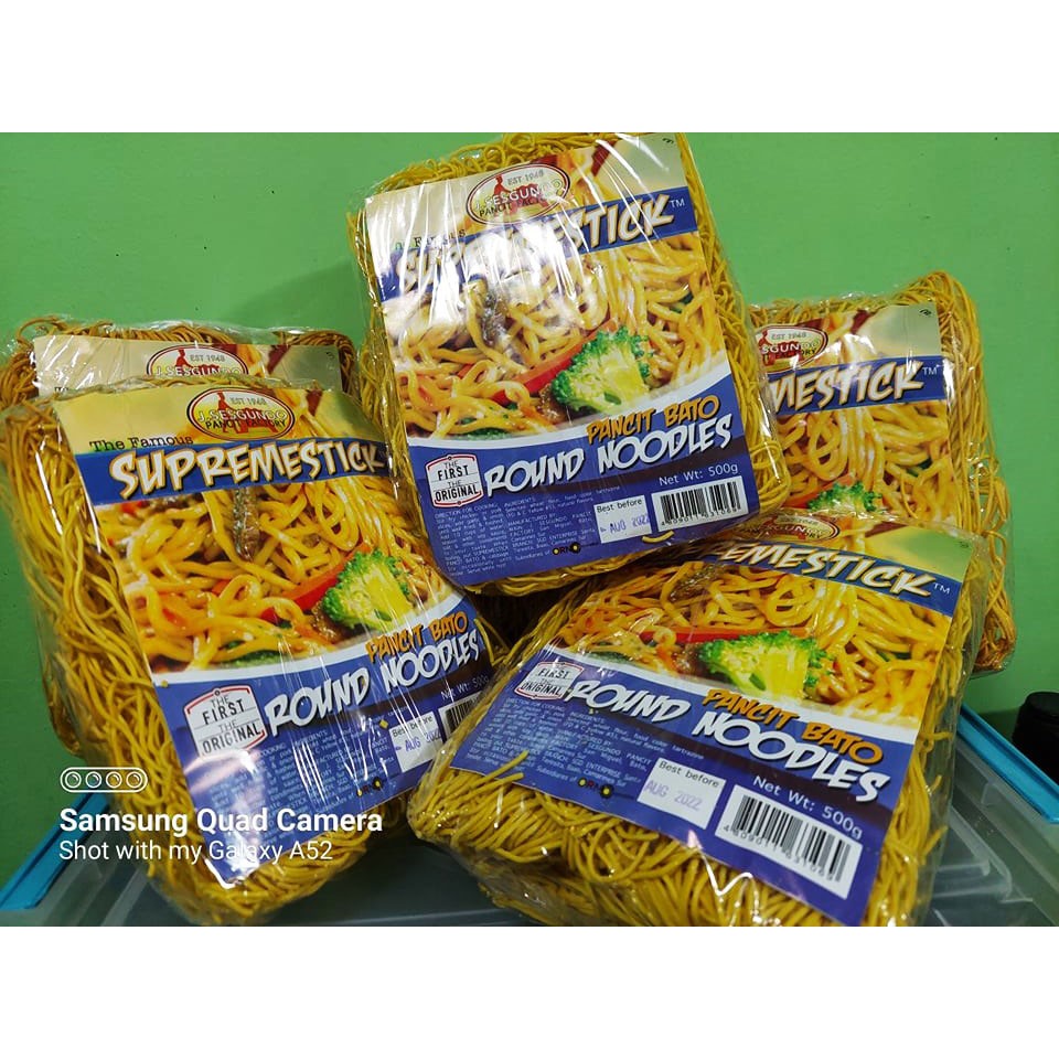 Pancit Bato Round Noodles 500grams PANSIT | Shopee Philippines