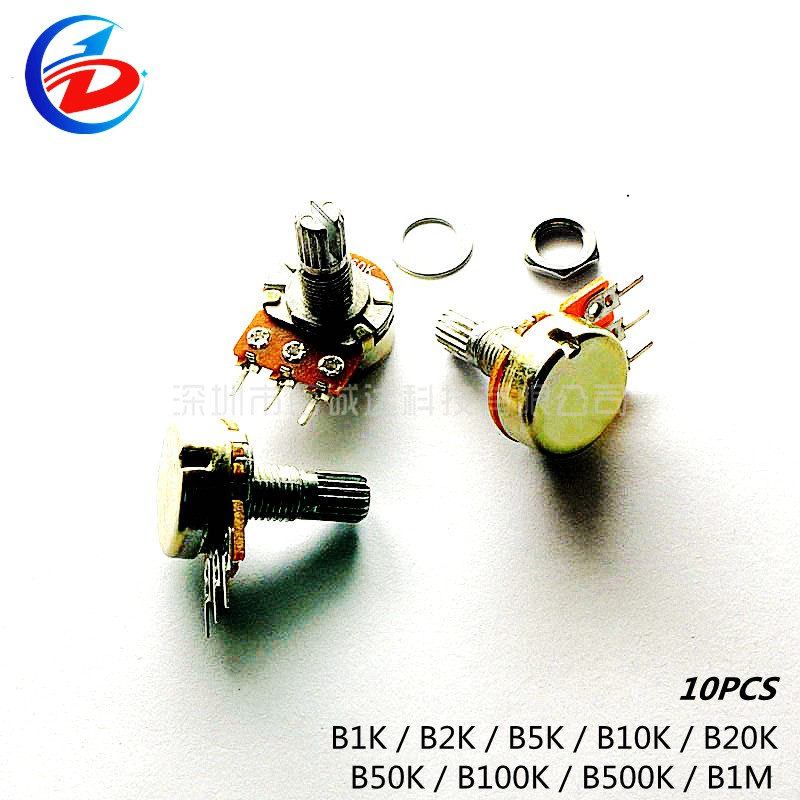 10PCS WH148 Single potentiometer B1K / B2K / B5K / B10K / B20K / B50K ...