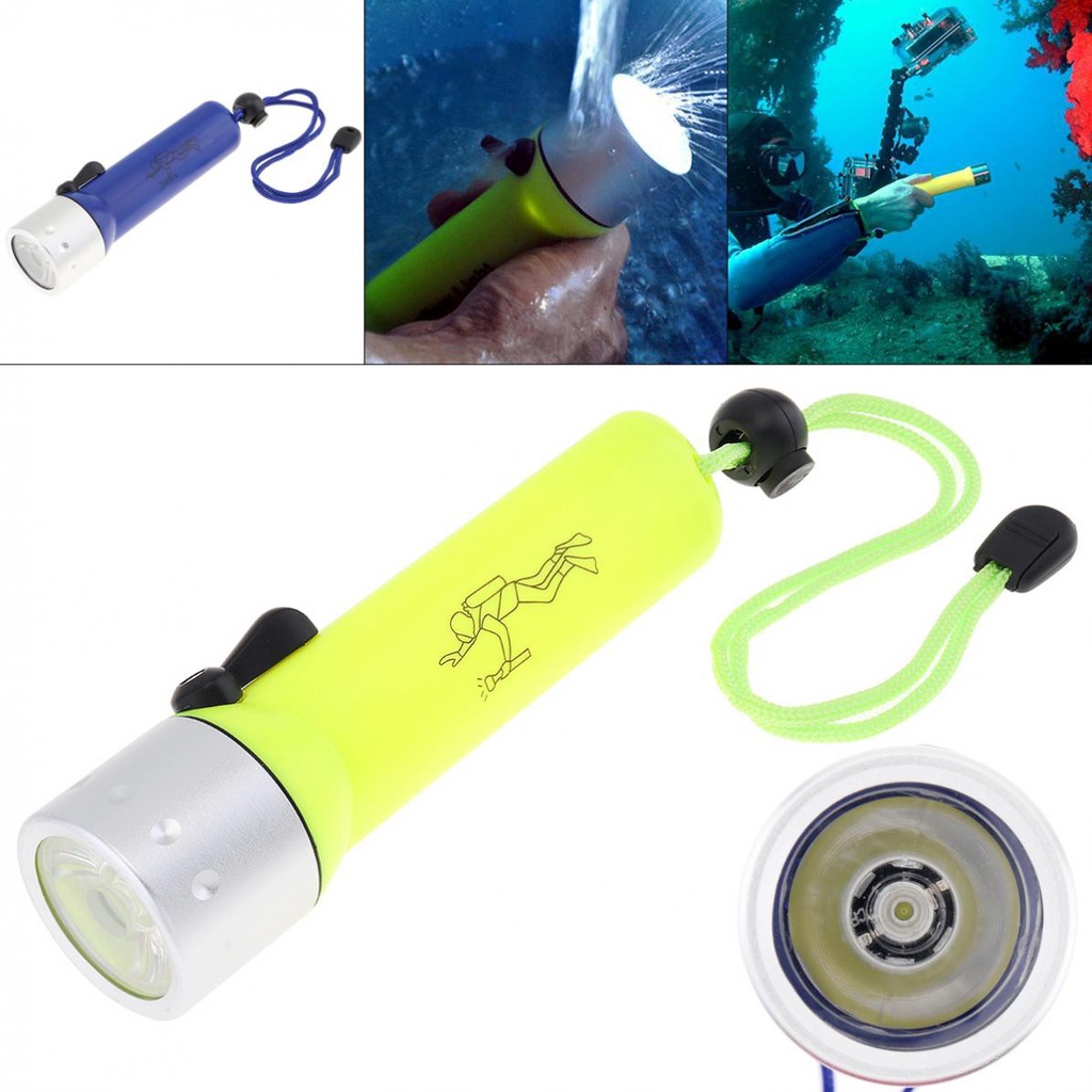 XPE Waterproof 18650 Underwater 50m Rechargeable LED Lamp Strong Light ...