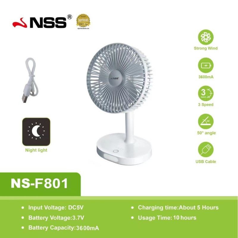 NSS RECHARGEABLE FAN NS-F801 | Shopee Philippines