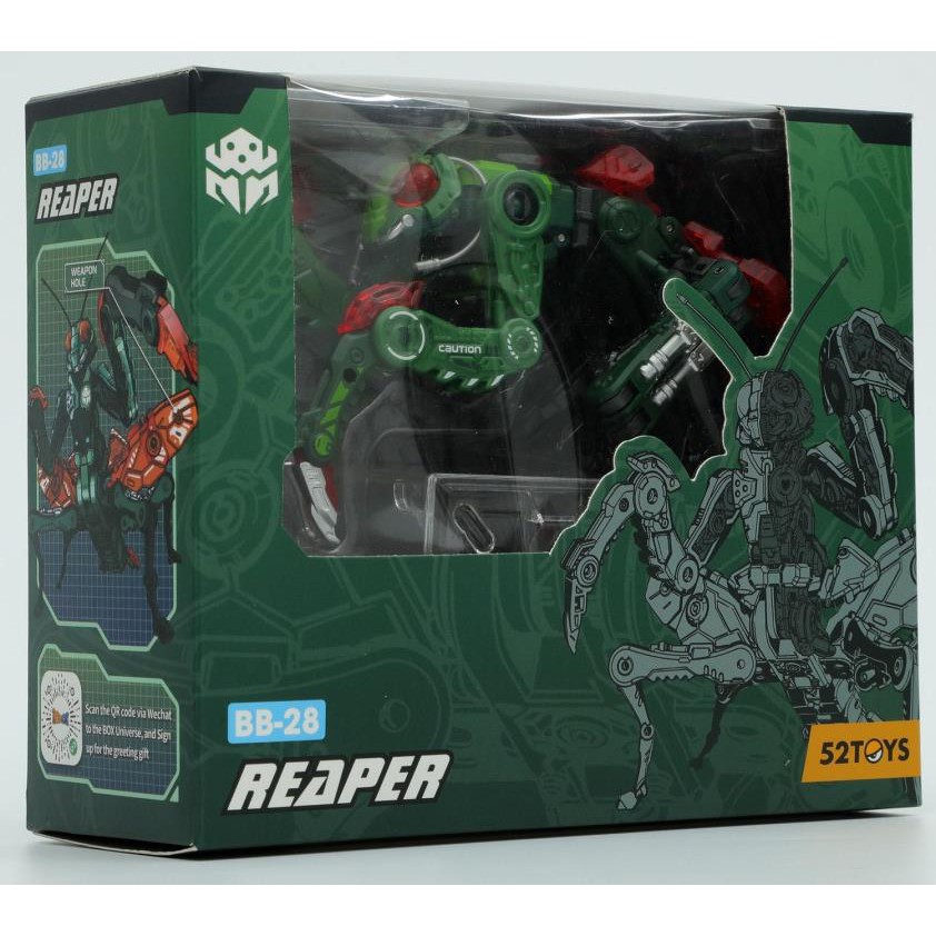 52Toys BeastBOX BB-28 Reaper (transformable praying mantis) | Shopee ...