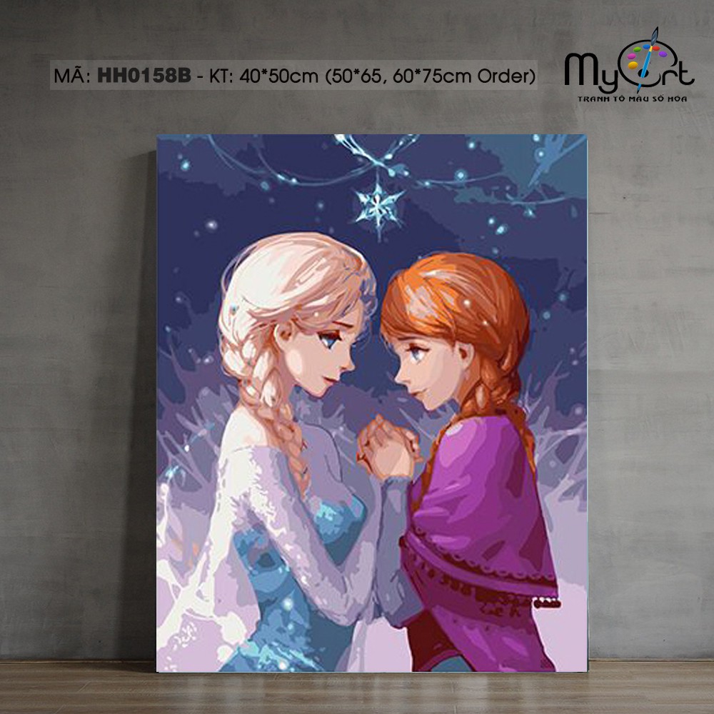 Digitized oil painting Code HH0158B Disney coloring by number Frozen ...