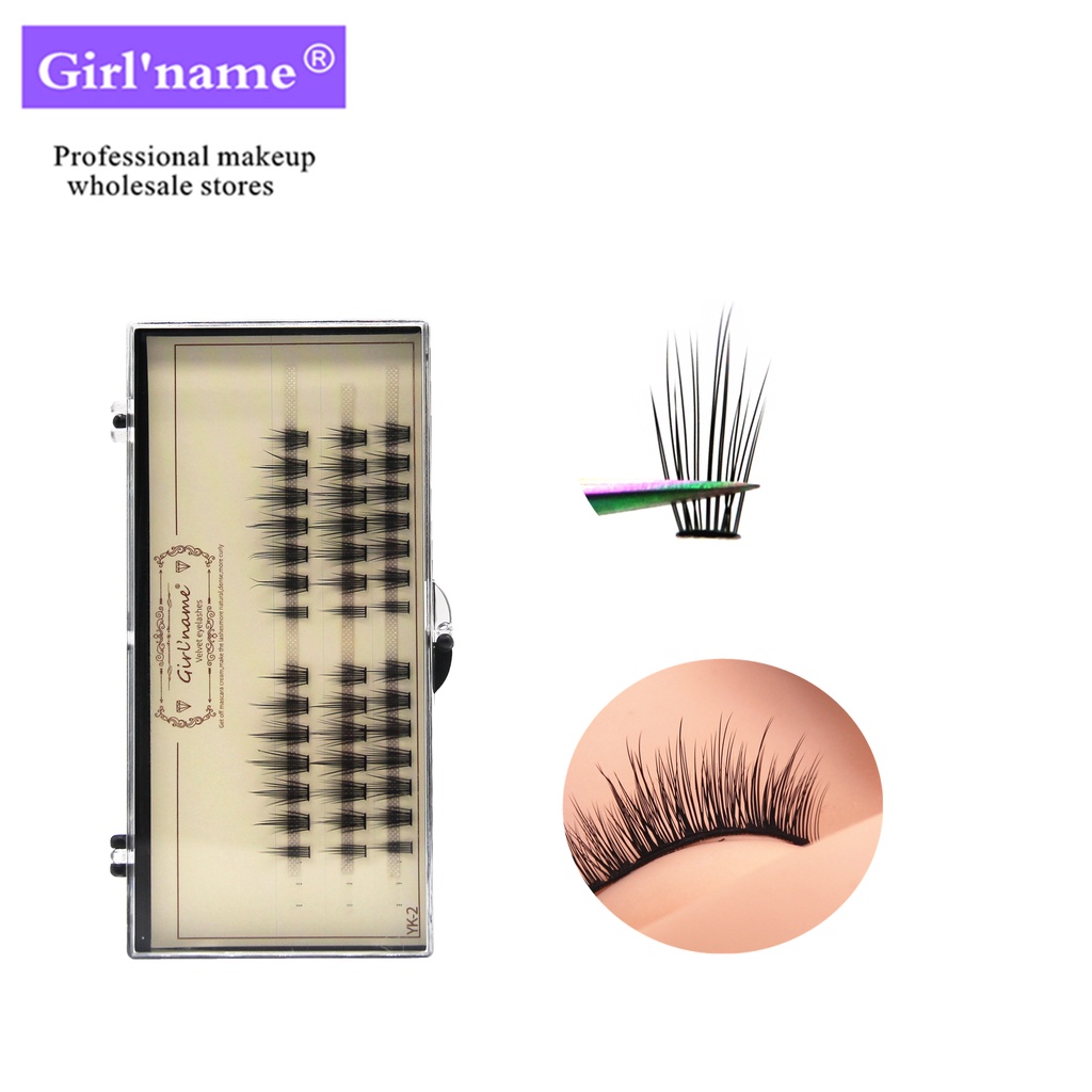 Girl'Name DIY Easy Do Eyelashes Cluster Lashes Extensions Segmented ...
