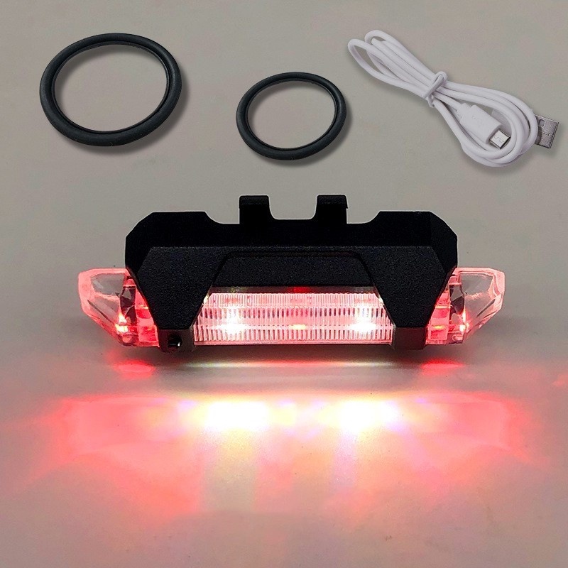 Bike Tail Light Rechargeable Waterproof Blinker Light for MTB Back ...