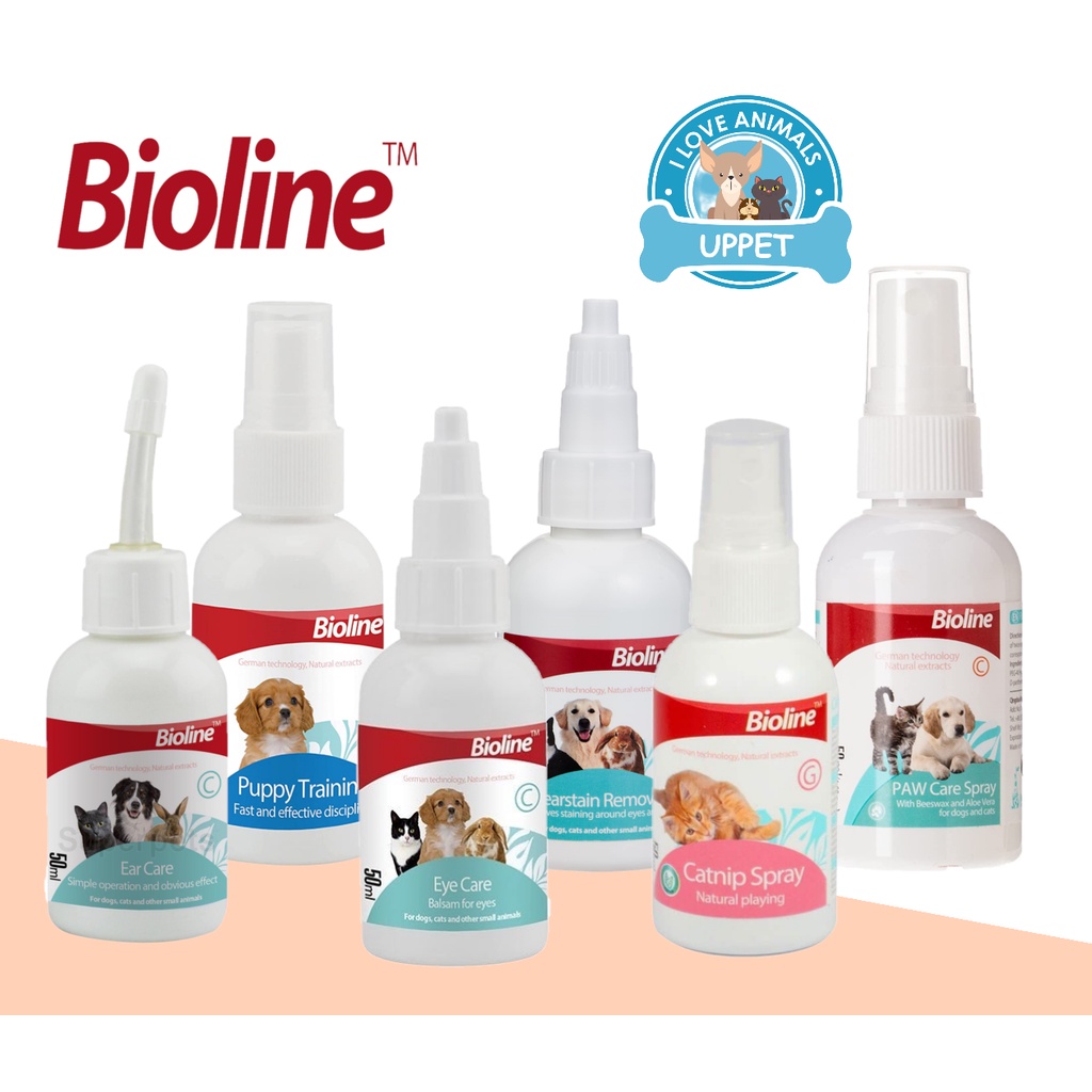 6pcs Bioline Catnip Spray, Eye Care Drops, Ear Care, Tears Stain and ...
