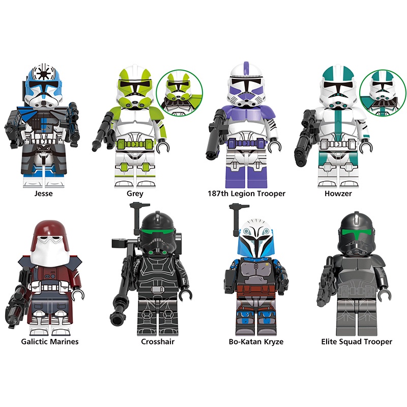 Movie Figure Legion Clone Trooper Galictic Marines Crosshair Grey Jesse ...