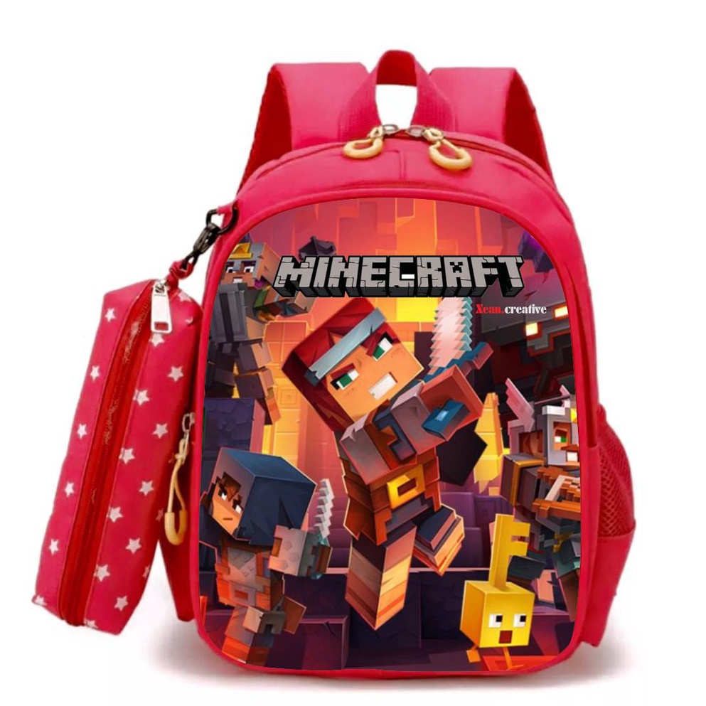 School Backpacks For Boys Kindergarten And Elementary School MINECRAFT ...