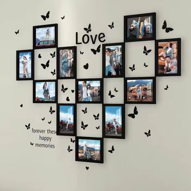 Diy 12 Pcs Photo Frame Wall Decor Wall Photo Minimalist Picture Frames ...