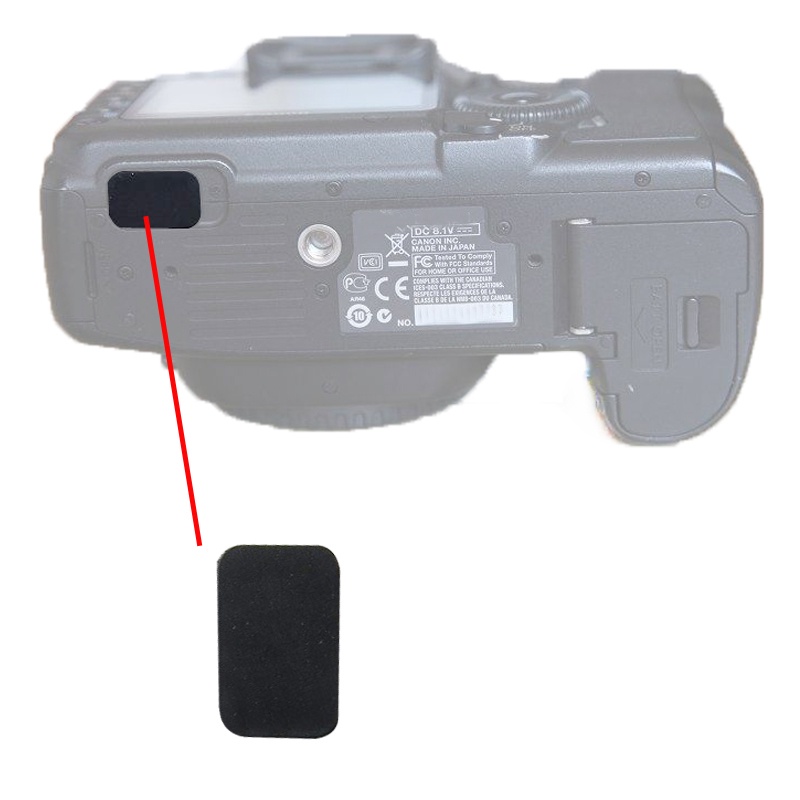 USB Square Plug Bottom Accessory Interface Rubber For canon 5d2 40D 50D ...