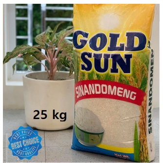 Goldsun Well Milled Sinandomeng White Rice 25 kg | Shopee Philippines