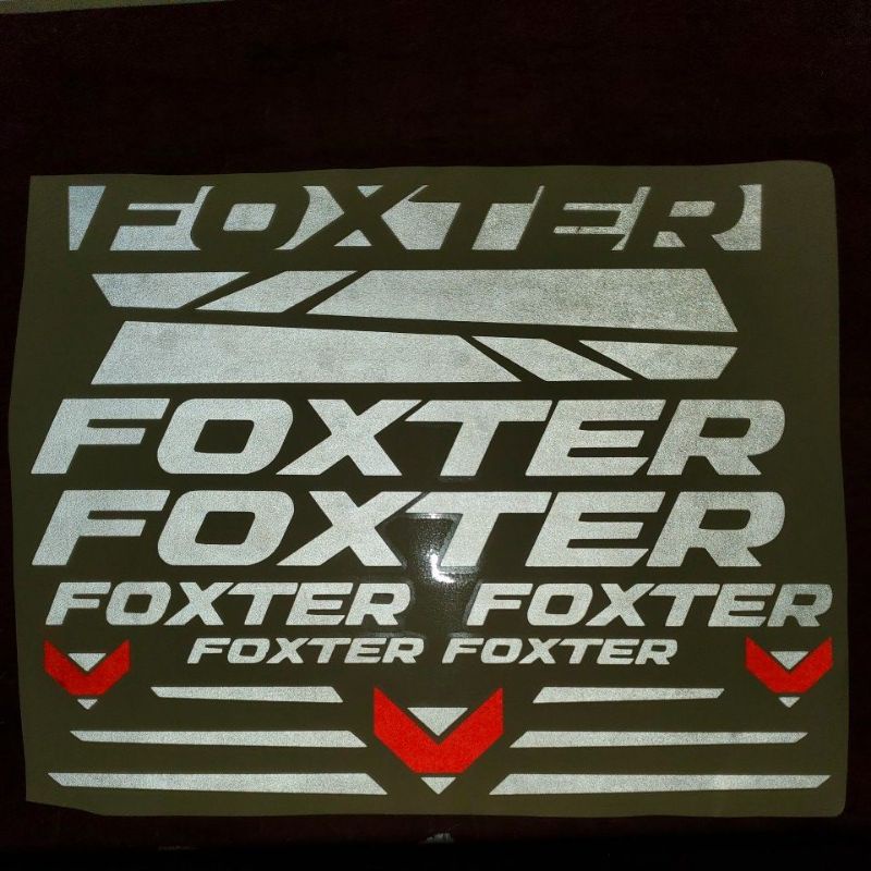 foxter reflective sticker set | Shopee Philippines