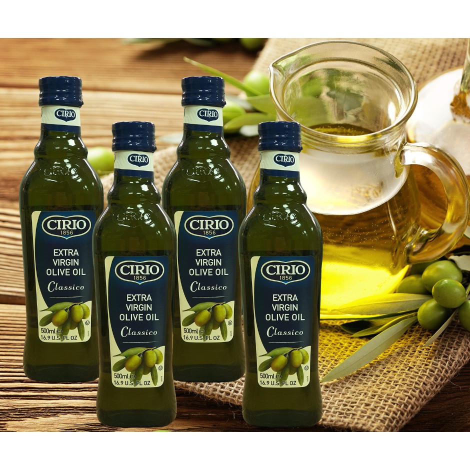 Cirio Extra Virgin Olive Oil EVOO 500 mL (4 bottles) | Shopee Philippines
