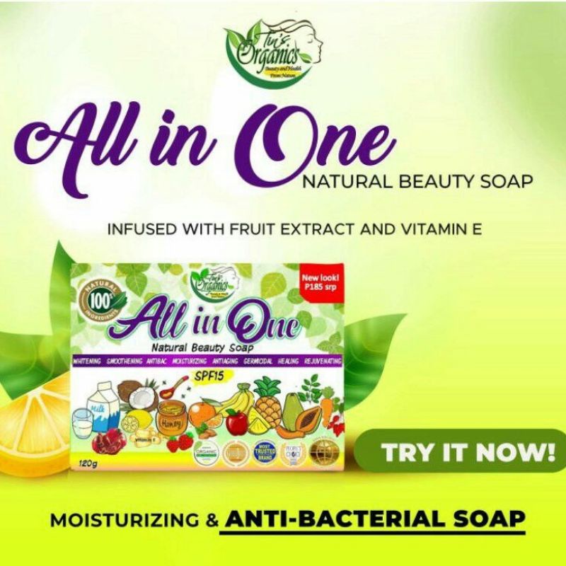 Organic Natural All in One Soap (Plant Based Ingredients) | Shopee ...
