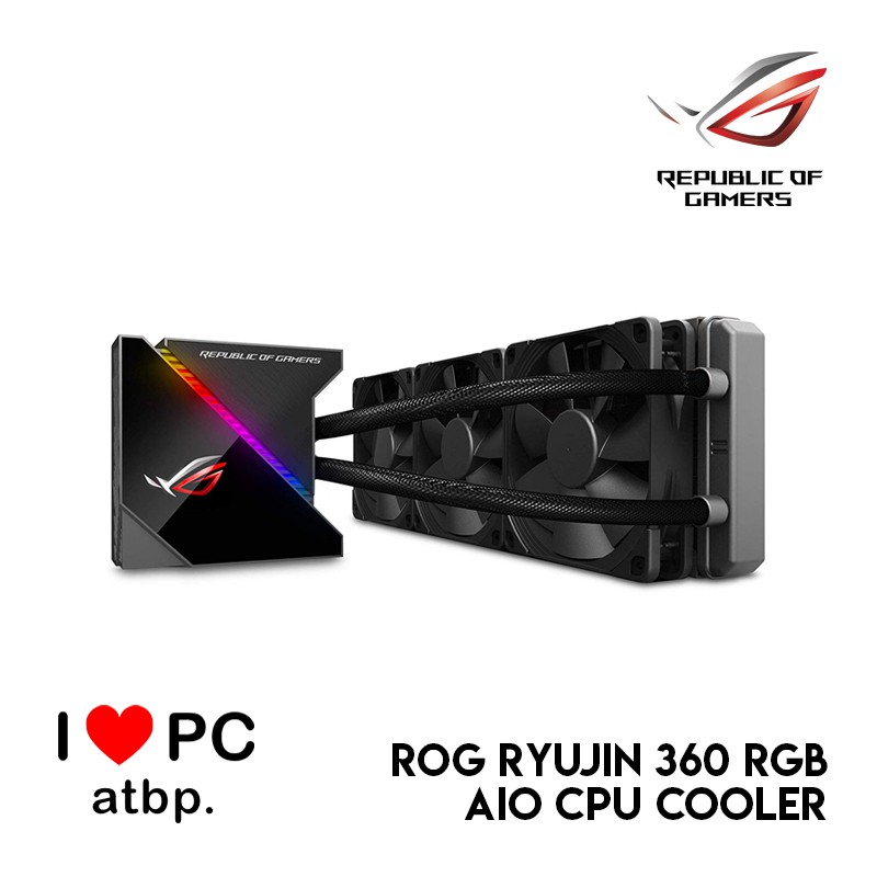 ASUS ROG Ryujin 360 RGB AIO CPU Cooler (Aura Sync, Triple Noctua 120mm ...