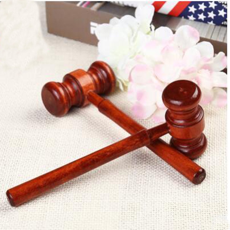 Court Hammer Gavel Handmade Wooden Auction Lawyer Judge Long Hammer ...
