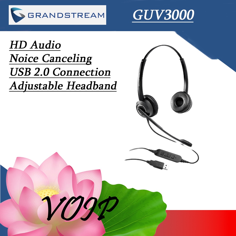 Grandstream GUV3000-Grandstream USB Headset (VAT INC PRICE) | Shopee ...