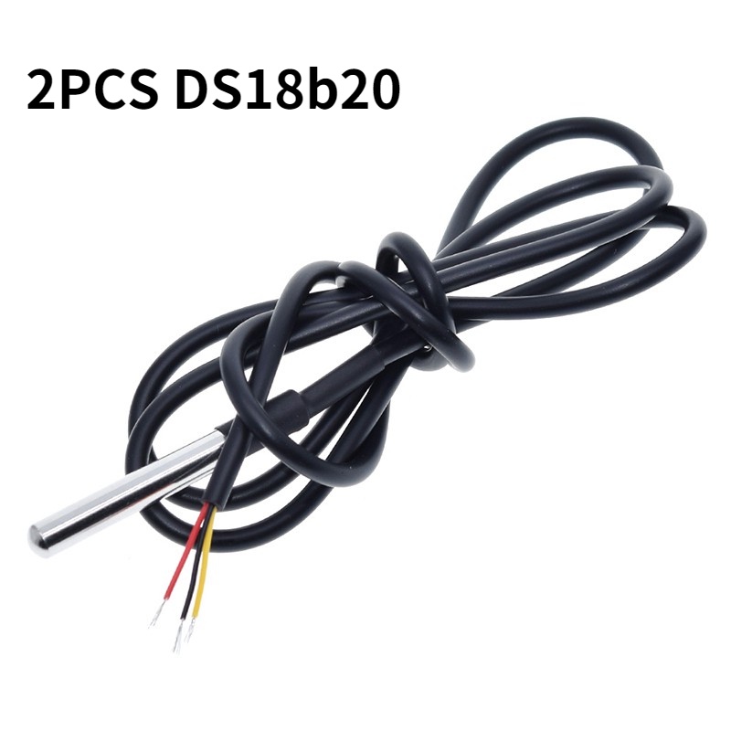 DS18B20 Stainless Steel Package Waterproof 1M DS18b20 Temperature Probe ...