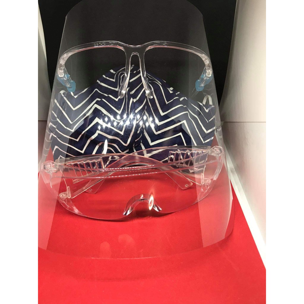 Face Shield Set (Face Shield, Goggles, Mask) | Shopee Philippines