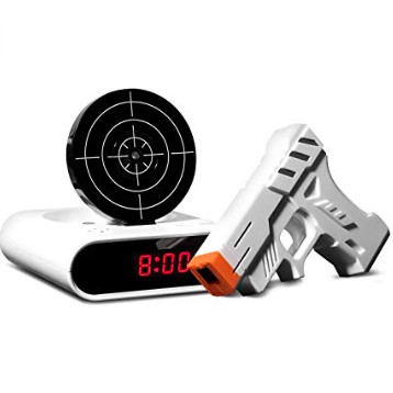 SHARPER IMAGE Laser Target Alarm Clock for Heavy Sleepers, Blast The ...