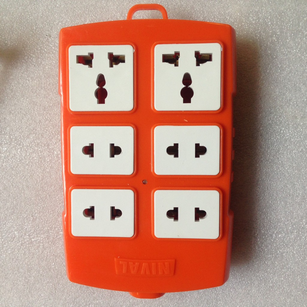 6000w high-power 6-seat socket, construction socket, fireproof ceramic ...