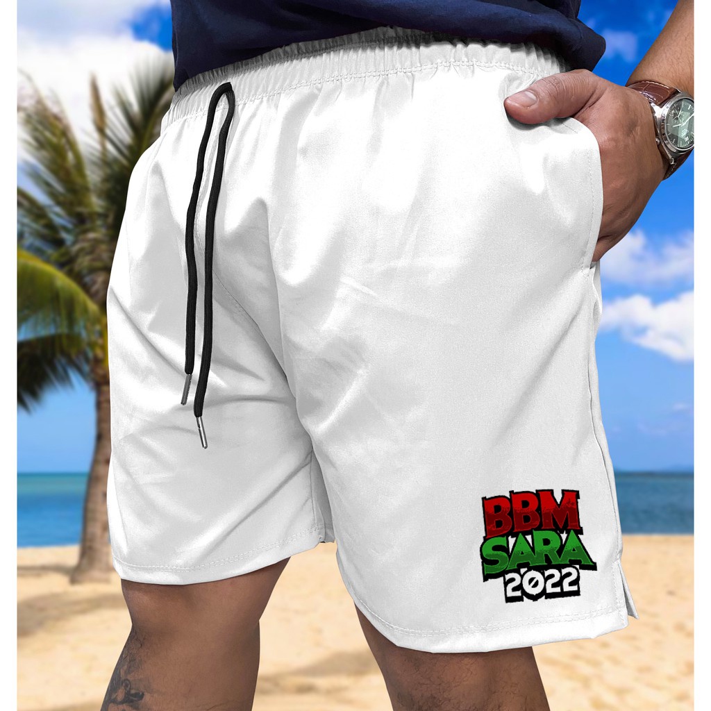 WHITE TASLAN WITH SUBLIMATION PRINT QUALITY BBM SARA 2022 SUMMER SHORT ...