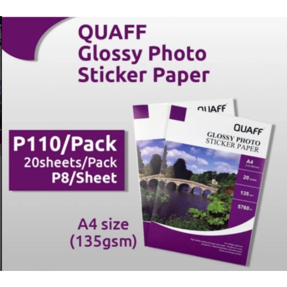 PCS Glossy Photo Sticker Paper 20 sheets | Shopee Philippines