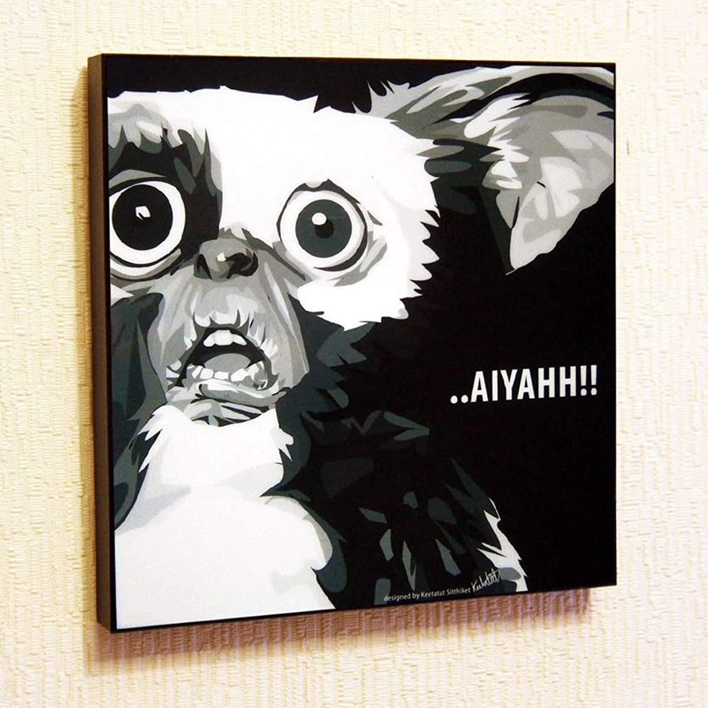 Gizmo Poster and print POP Art Print Painting on Canvas Motivational ...