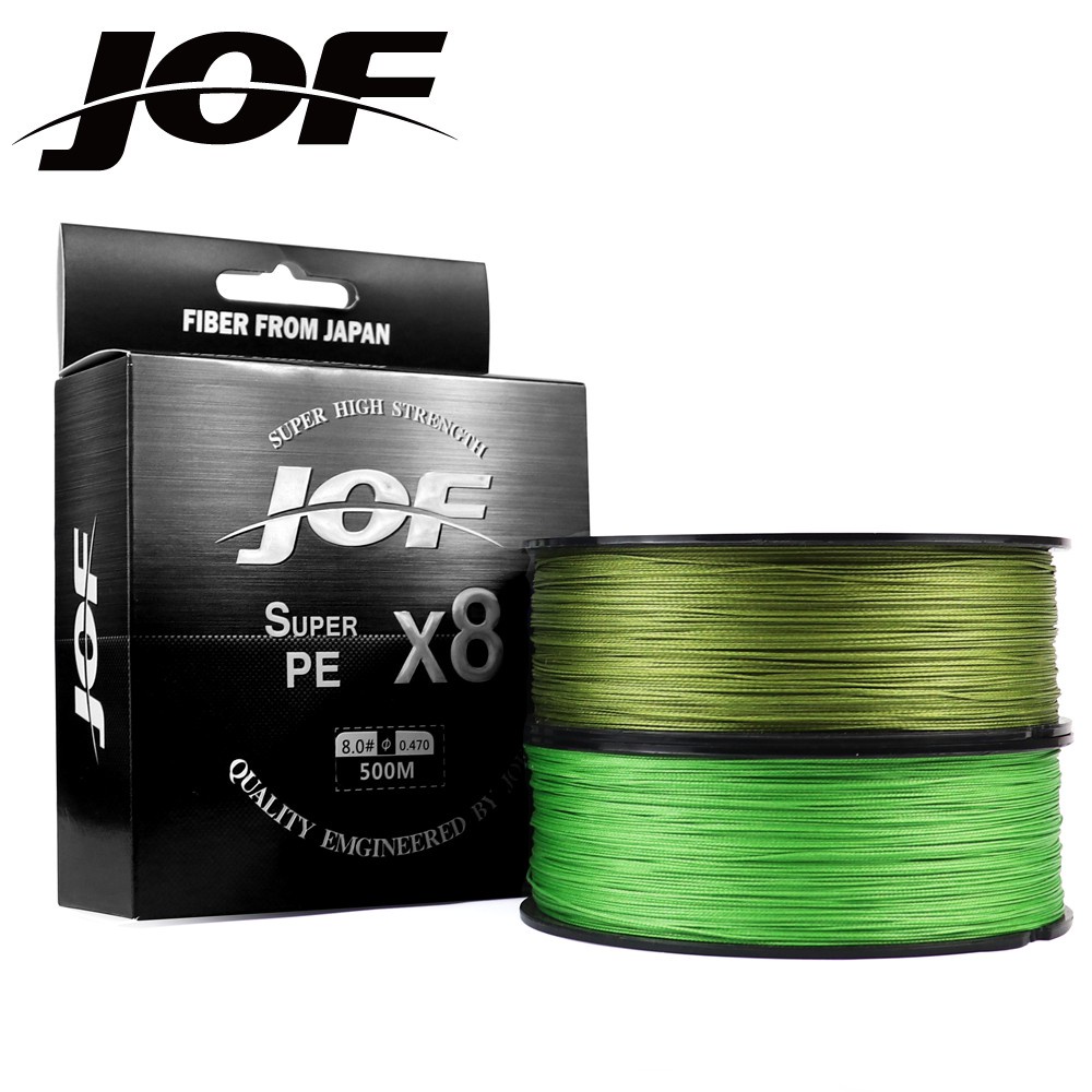 PE Line Tali Pancing Line JOF X8 Green 100M 150M 300M 500M Braided ...