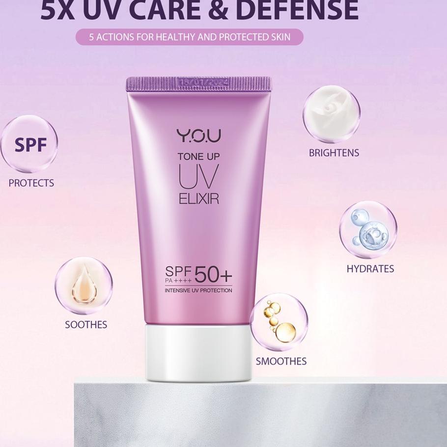 Belia YOU YOU Up UV Elixir SPF 50+ PA++++ | Elixir SPF 50+ PA++++ Triple UV | Sunscreen Y.O.U ...