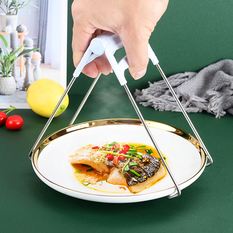 Kitchen Multi-functional Dish Clamp Stainless Steel Bowl Clamp Bowl ...