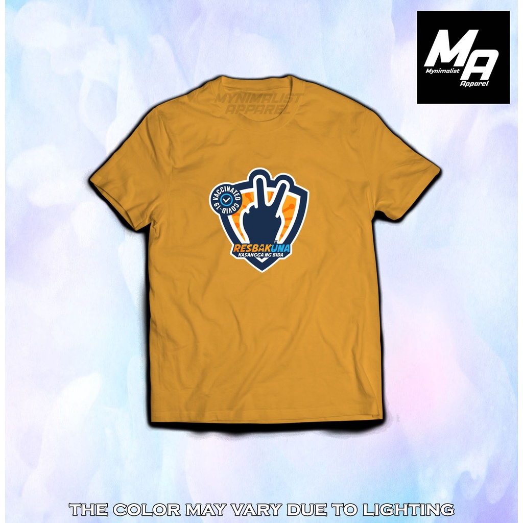 Vaccinated Resbakuna Kasangga Ng Bida PEACE TSHIRT FOR ADULT - WOMEN ...
