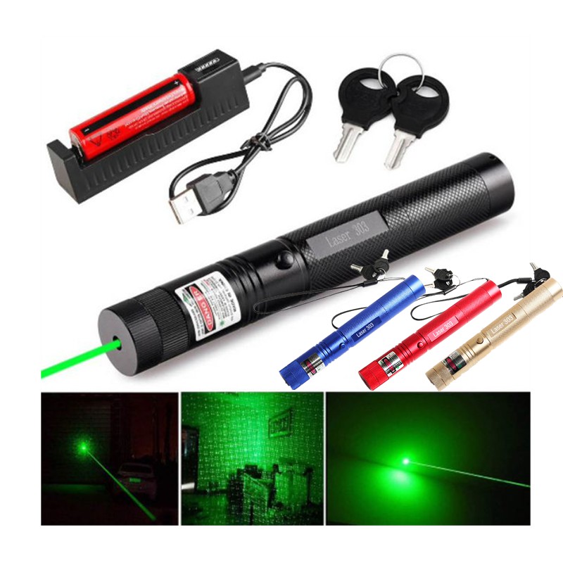 532nm 10000m Green light Laser Pointers High Power 303 Lazer SD Burning ...