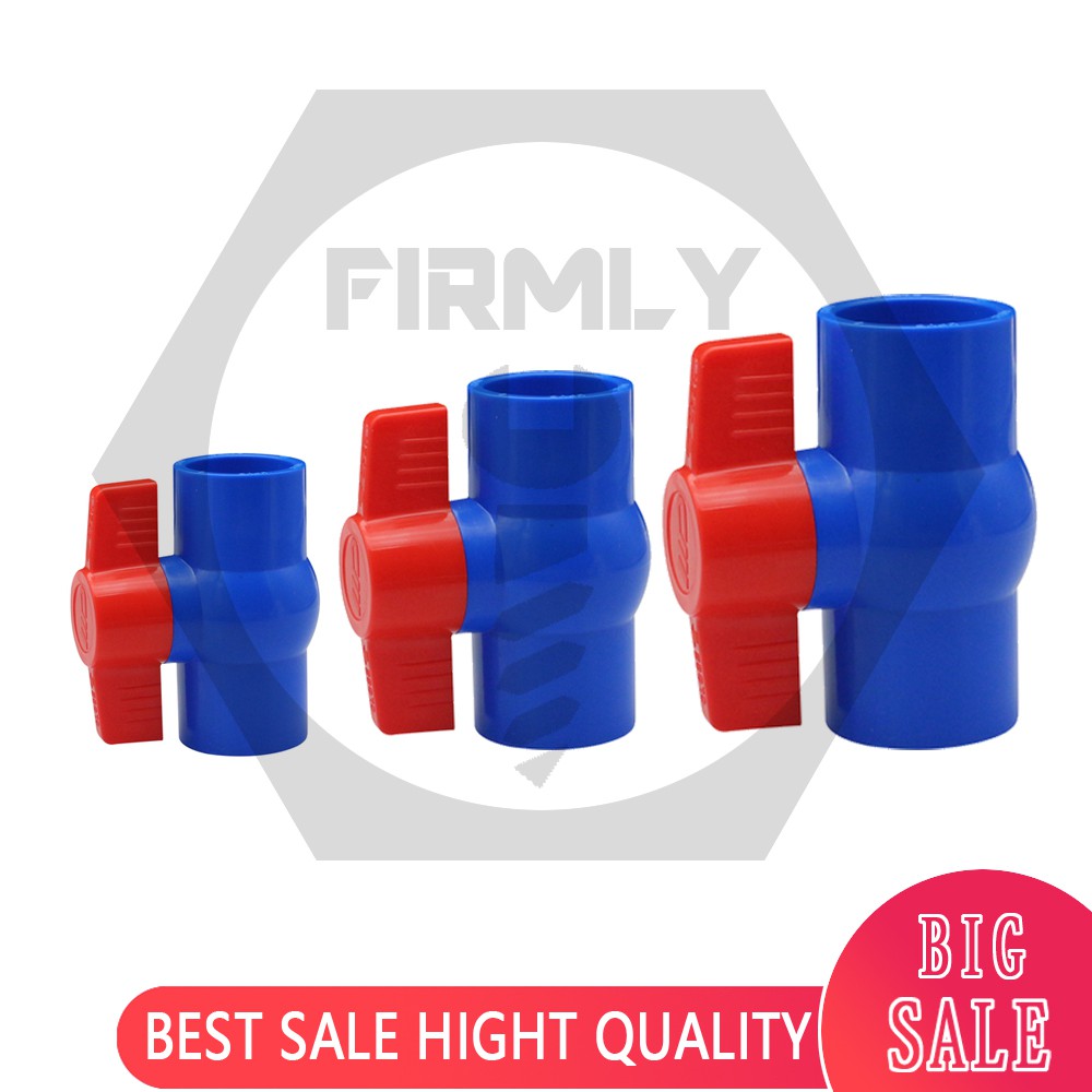 Pvc Blue Ball Valve Plain 1/2" To 1" | Shopee Philippines