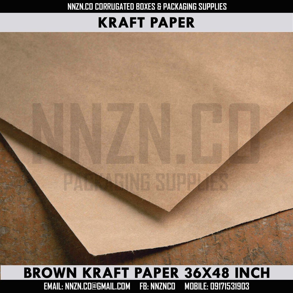 NNZN Brown Kraft Paper Arts and Kraft Paper for Gift Wrap Packaging ...