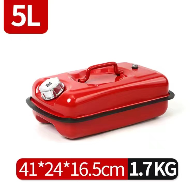Horizontal Gasoline Tank 5L Car Motorcycle Spare FuelTank Iron Drum ...