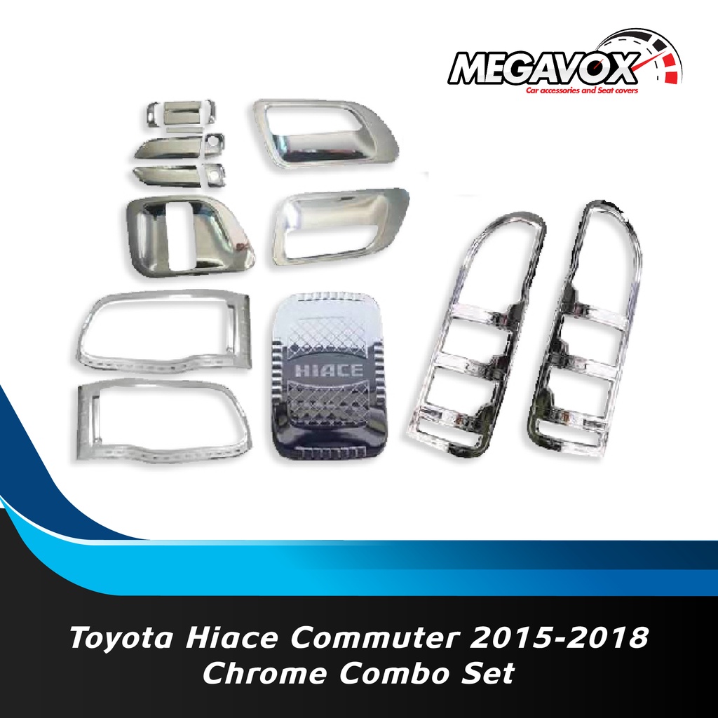 Toyota Hiace Commuter 2014-2018 Chrome Combo Set | Shopee Philippines