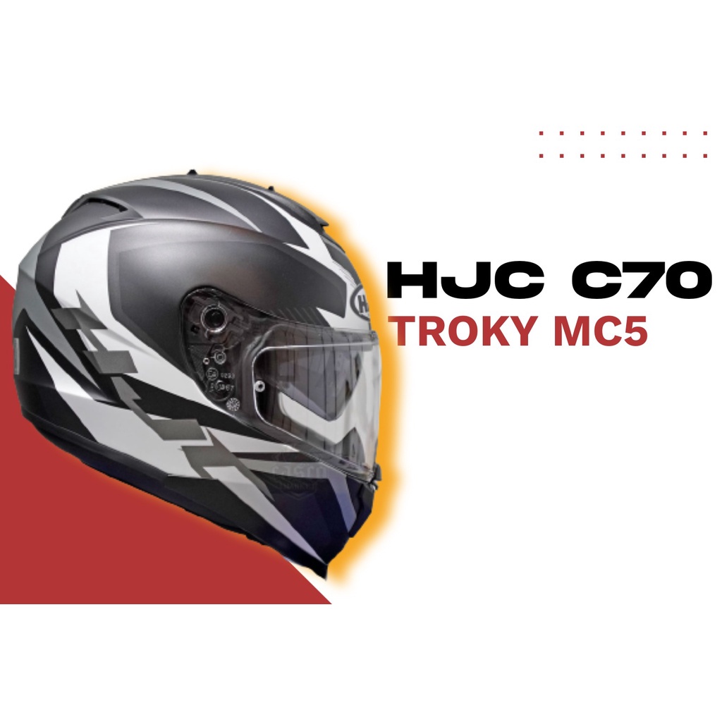 HJC C70 TROKY MC5 DUAL VISOR (MOTO PROJECT PH) | Shopee Philippines