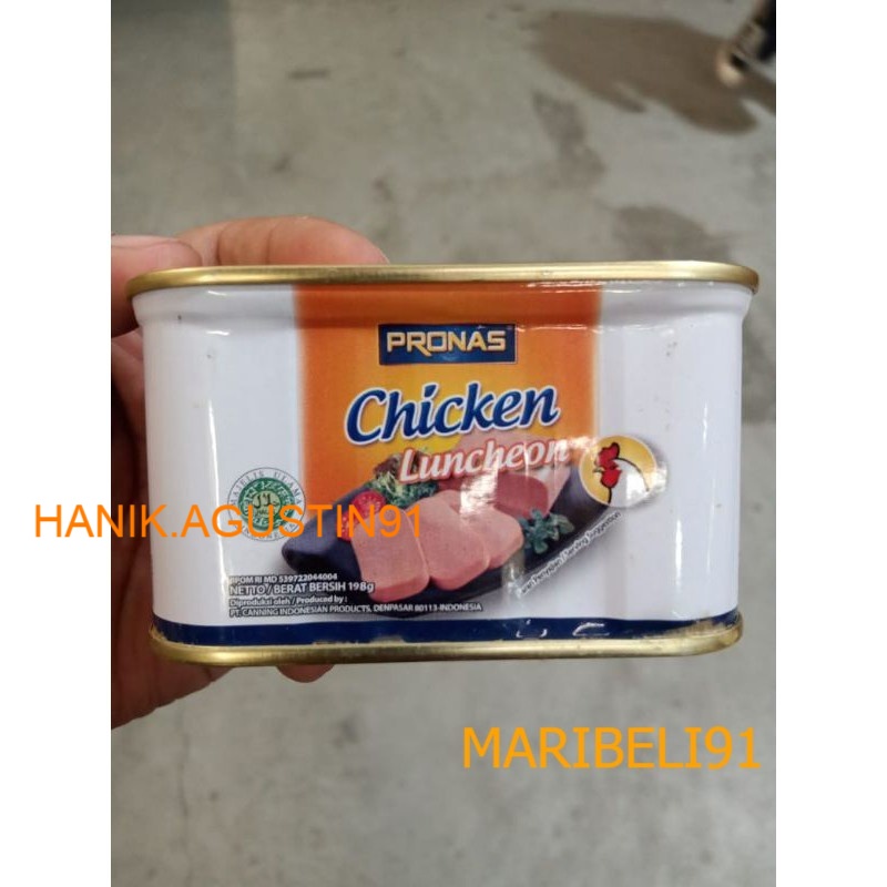 LUNCHEON CHICKEN KORNET PRONAS 198gr maribeli91 | Shopee Philippines