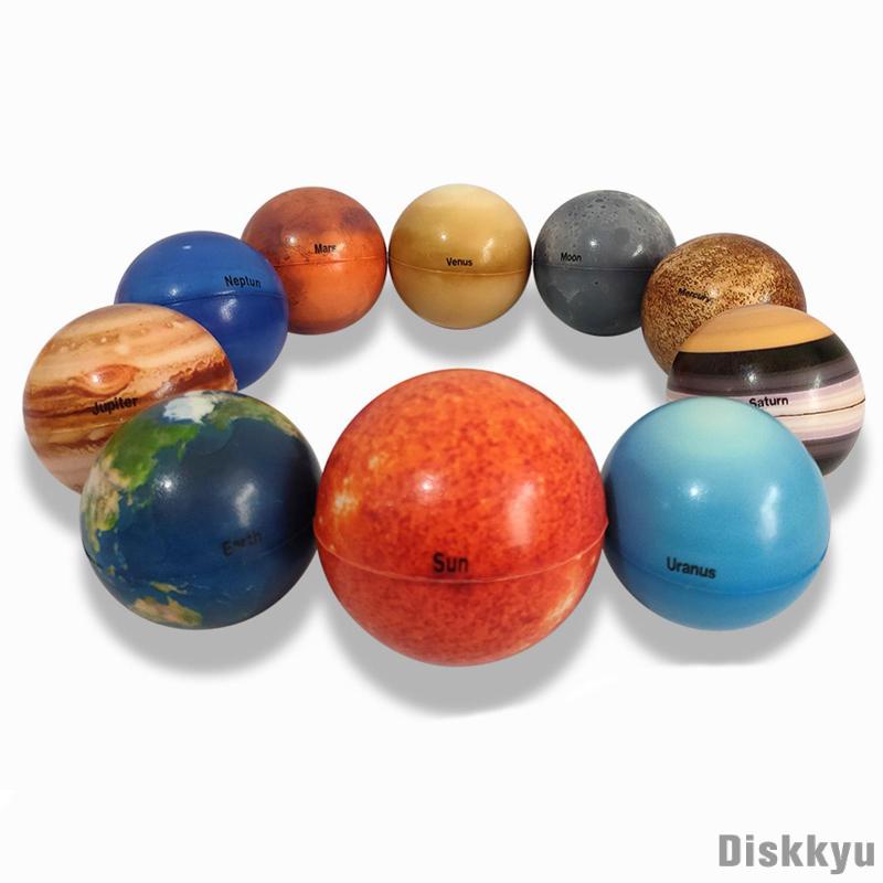 10 Pieces Solar System Planets and Space Educational Model, Stress ...