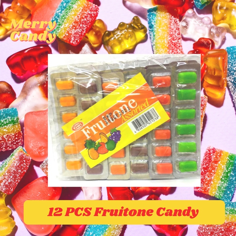 12-24 PCS Fruitone Candy by Tiwi (Sour and Chewy tablet-like Candy ...