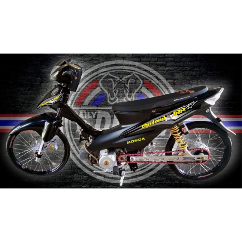 HONDA WAVE 100 STOCK SIZE DECAL STICKER (JRP X THAILAND DESIGN ...
