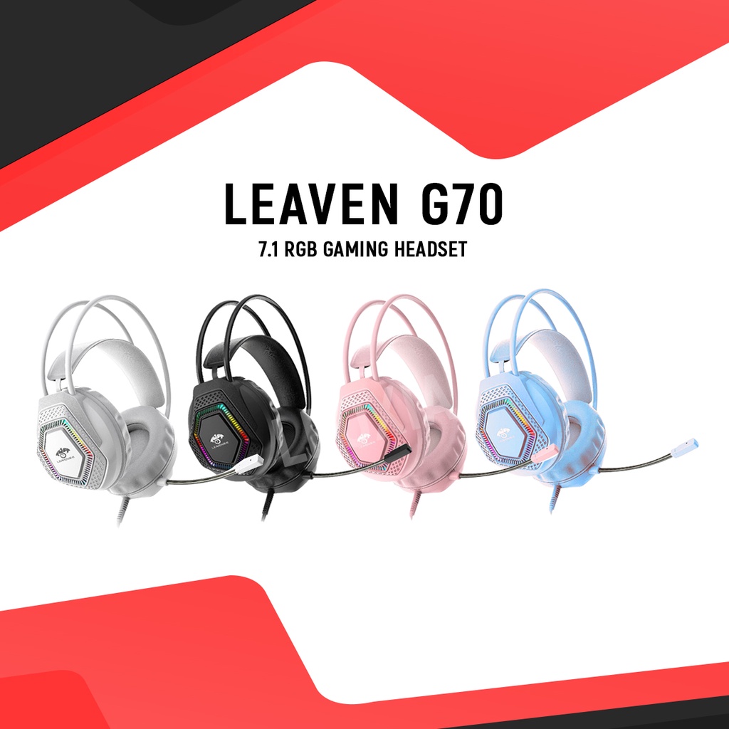 LEAVEN G70 7.1 RGB GAMING HEADSET | Shopee Philippines